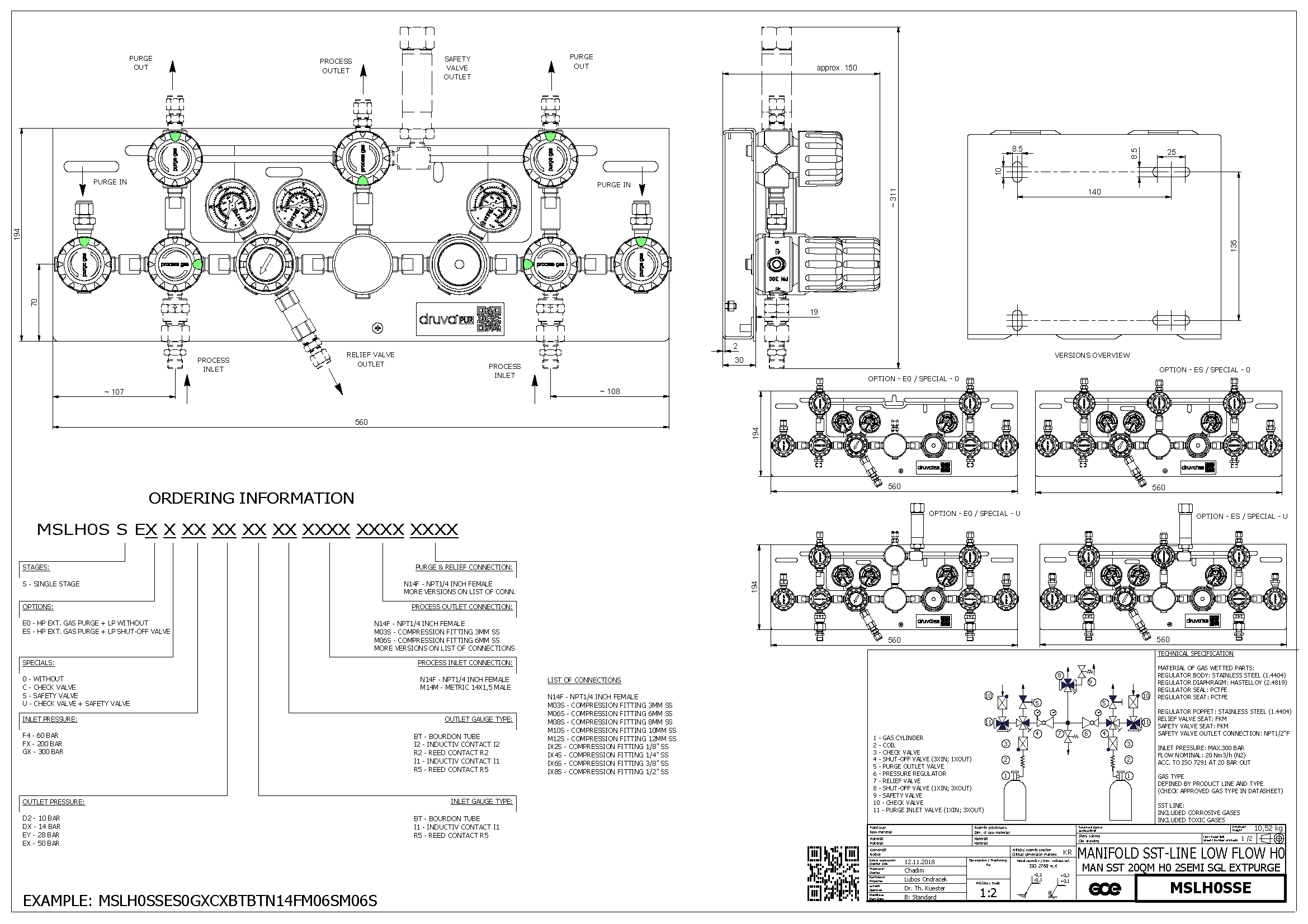 LOW FLOW RANGE - SINGLE STAGE - EXTERNAL GAS PURGING SYSTEM from GCE ...